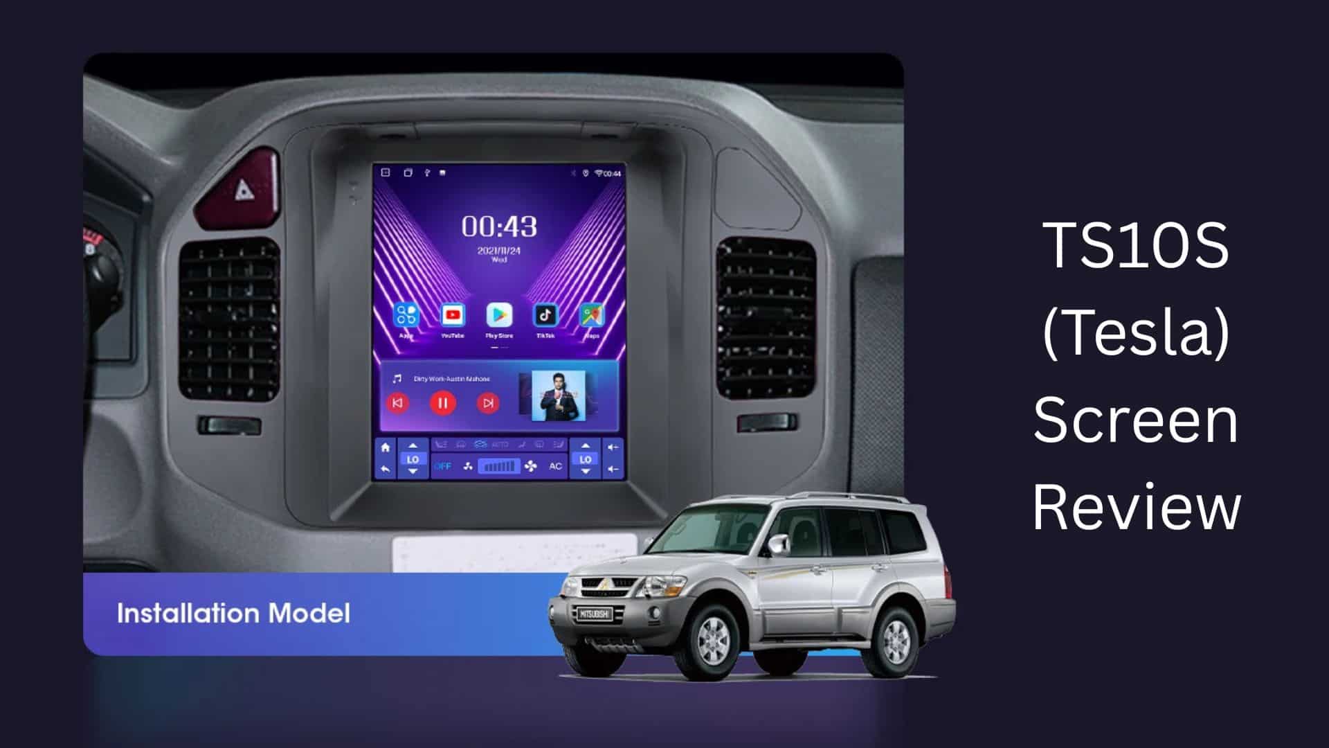 Entertainment unit 9.7inch Screen review. (Tesla Screen) TS10S. Pajero ...